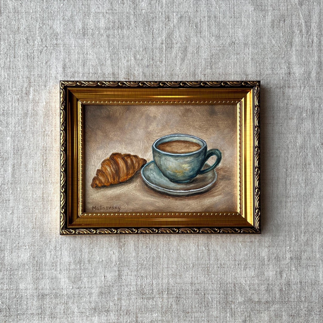 FRENCH BREAKFAST #3 Oil Painting - Unframed Oil Painting - Original ...