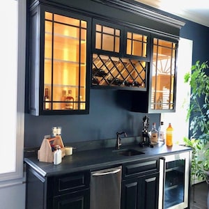 Item 115 Custom Cabinets Bar Wet Bar Wine Bar Etsy