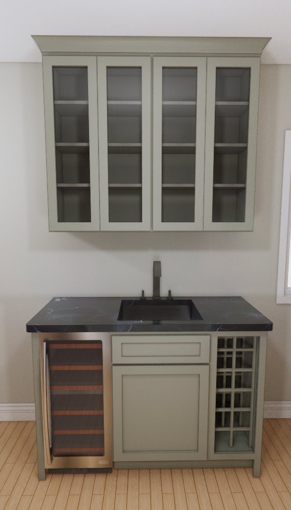 Wet bar cabinets with sink for sale store