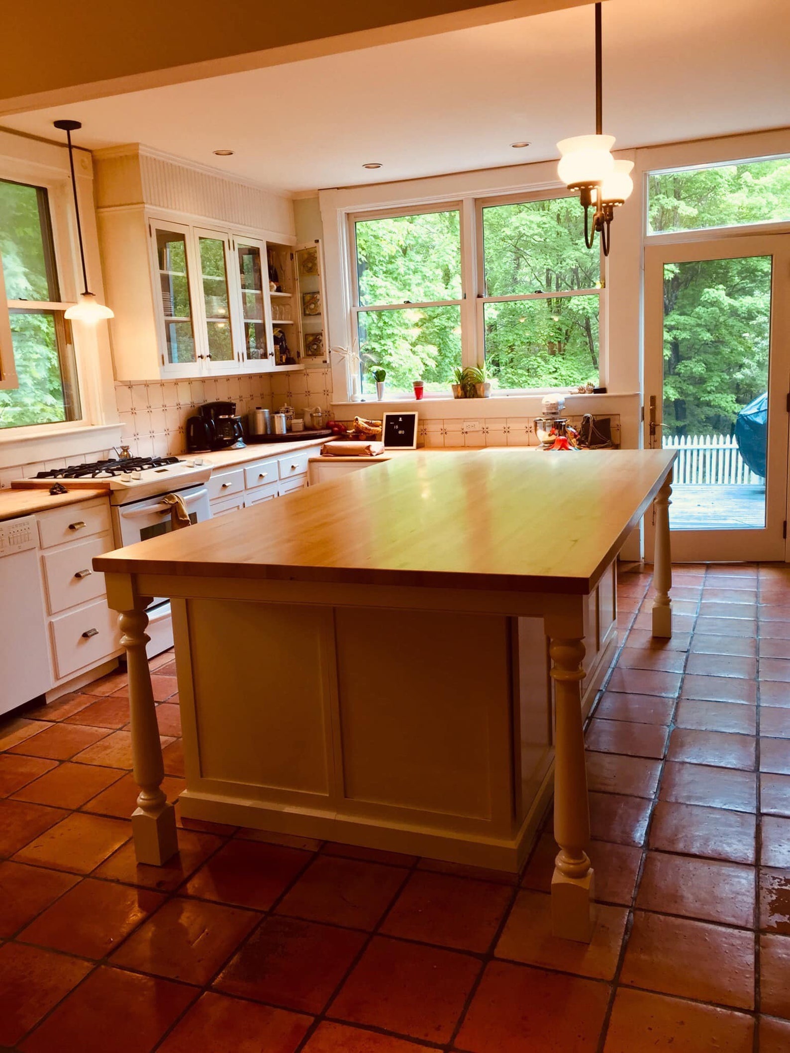 Large Custom Kitchen Island With Seating and Decorative Legs | Etsy