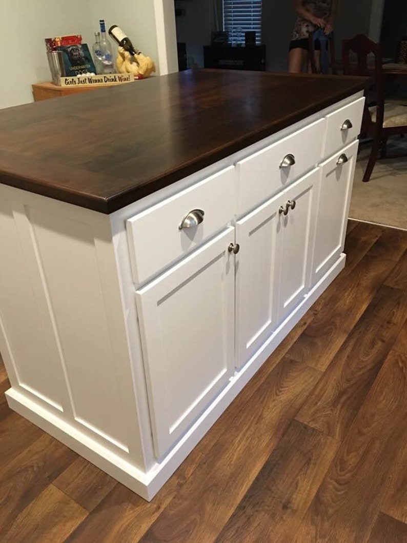 Model Atlantic-60 Kitchen Island With Storage Custom Kitchen - Etsy