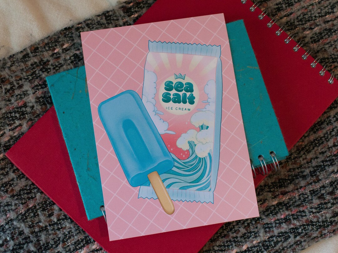 Kingdom Hearts Sea Salt Ice Cream A5 Print Summer Beach KH2 Roxas ...