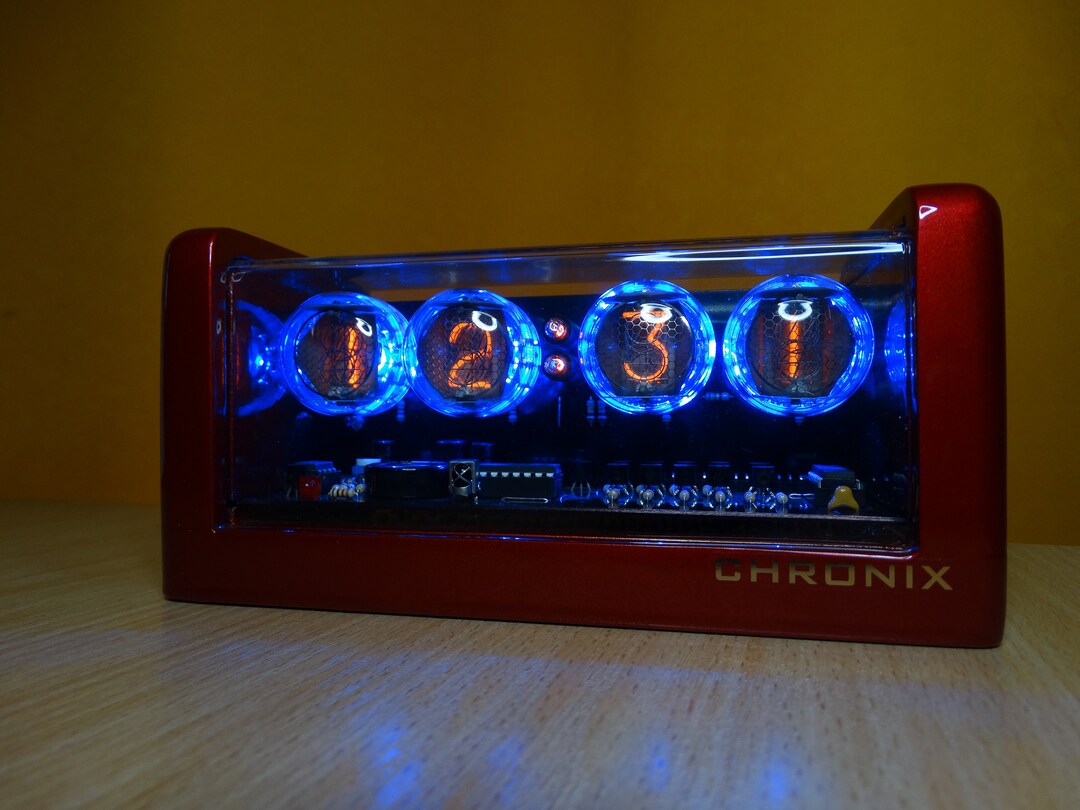 4xz560m NIXIE TUBES CLOCK With Blue Led Backlight Alarm - Etsy