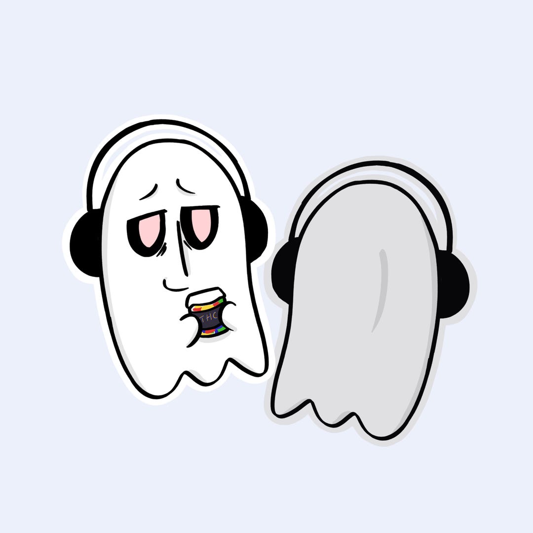 Napstablook Holographic Double-sided Keychain (undertale) - Etsy