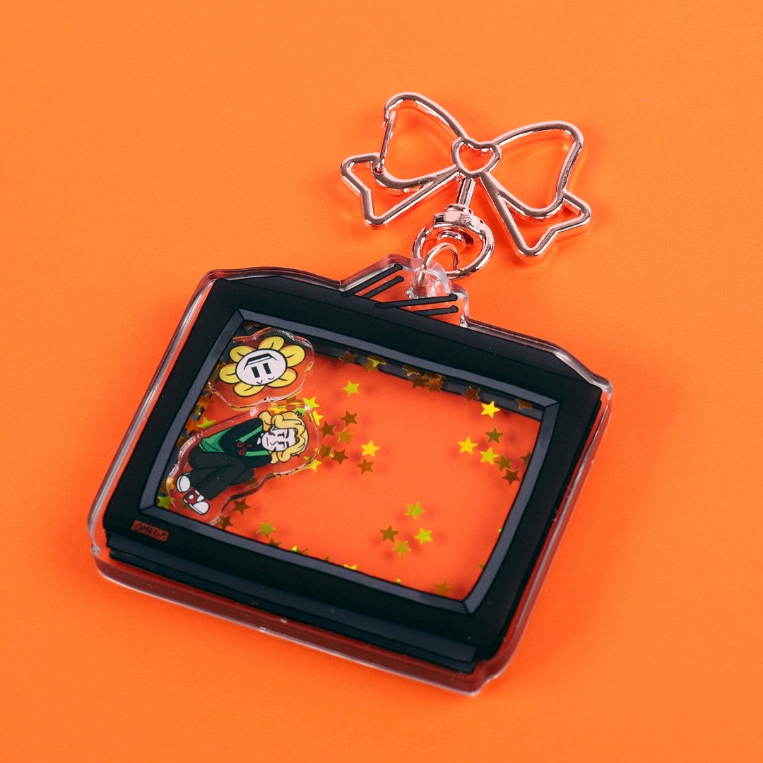 H!flowey Shaker Keychain (undertale/human Flowey) - Etsy