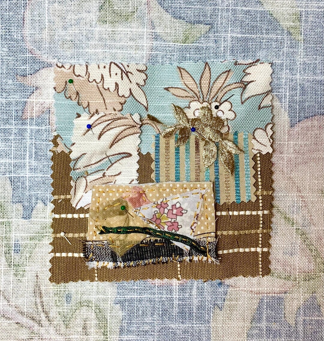 5 X 5 Slow Stitch Collage Kit 5-22 Pre-designed, Hand Sewing Project ...