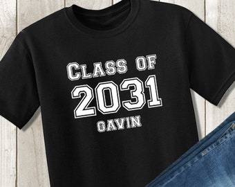 Class of 2041 Shirt Any Graduation Year Custom Name Tshirt Personalized ...