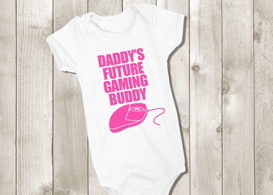 Daddy's Future Gaming Buddy Bodysuit - PC Gamer Baby Outfit Computer ...