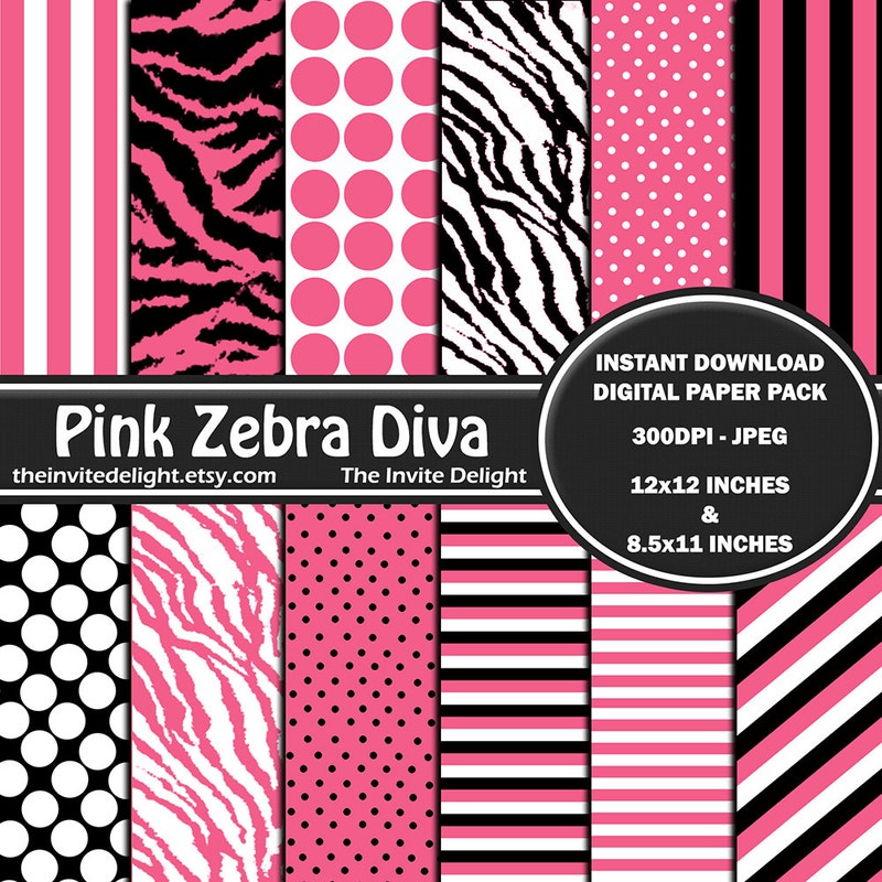 Zebra Print and Pink - Etsy