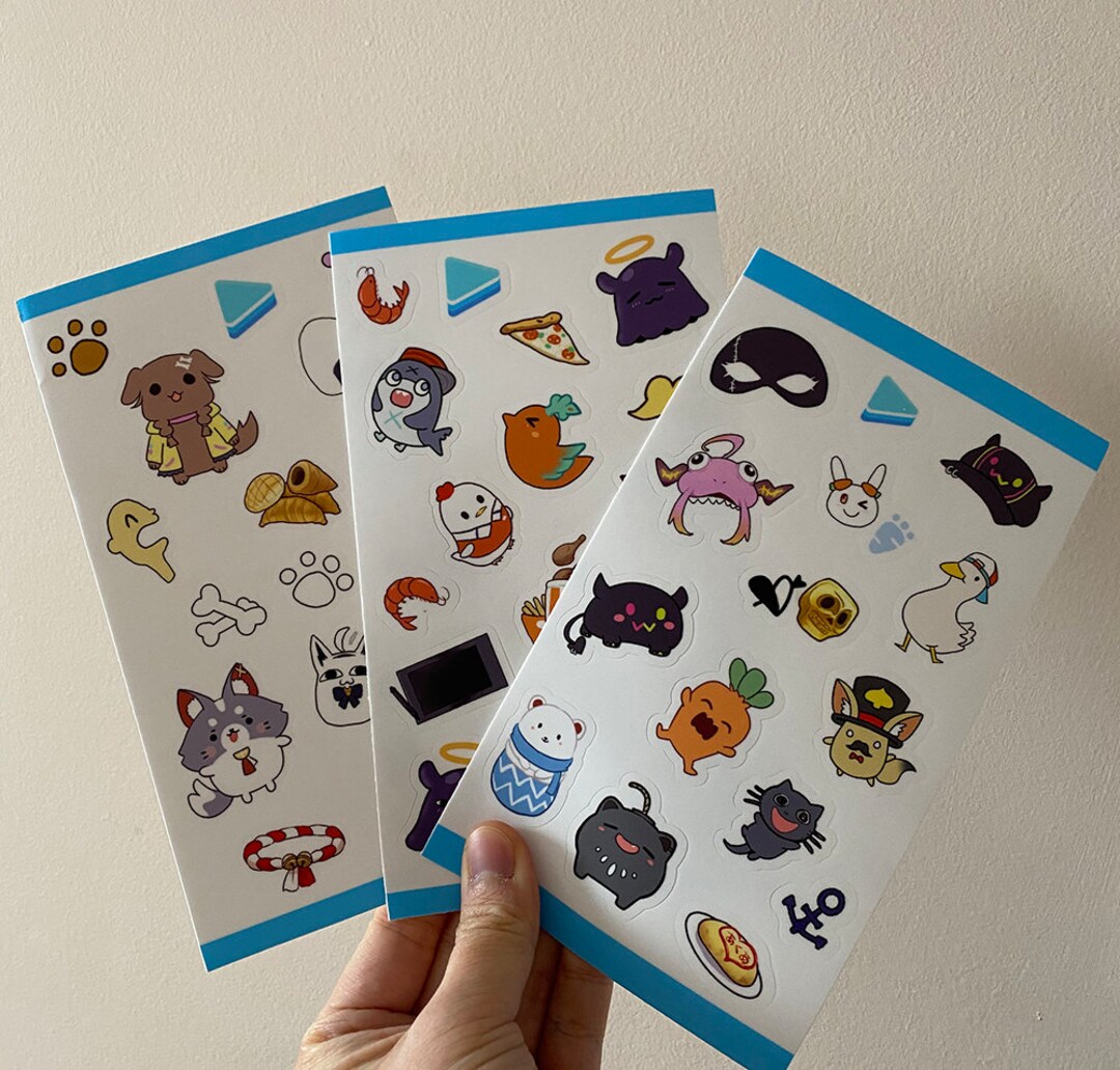 Hololive Mascot Stickers Sheet - Etsy