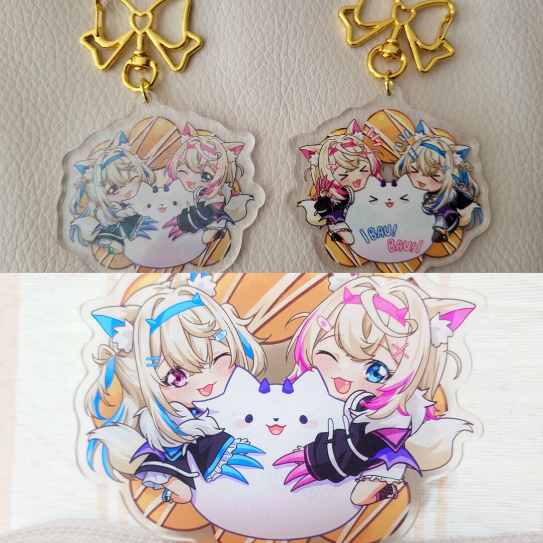 Fuwamoco Keychain/acrylic Stand - Etsy