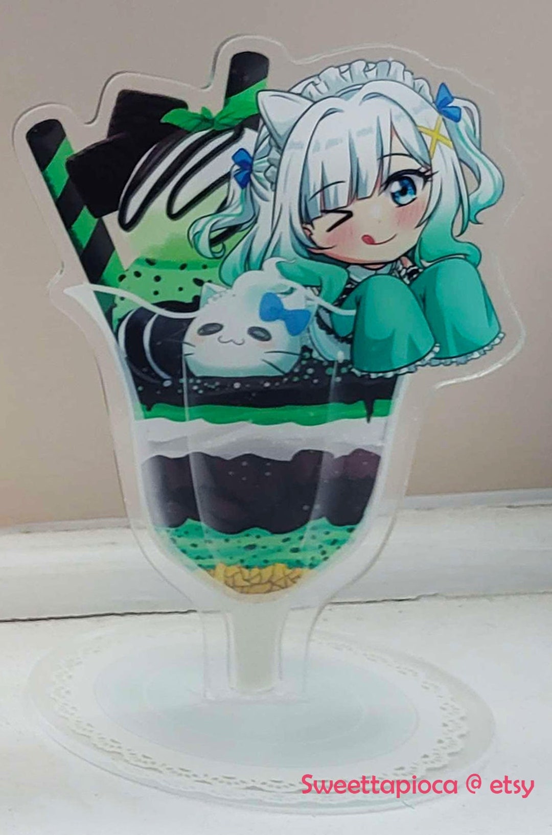Mint Fantôme Mint Chocolate Parfait Acrylic Stand - Etsy