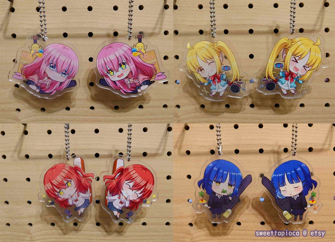 Bocchi the Rock Double Sided Chibi Cute Kawaii Acrylic Keychain - Etsy