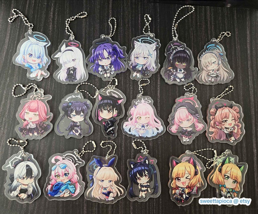 Blue Archive Acrylic Keychain - Etsy