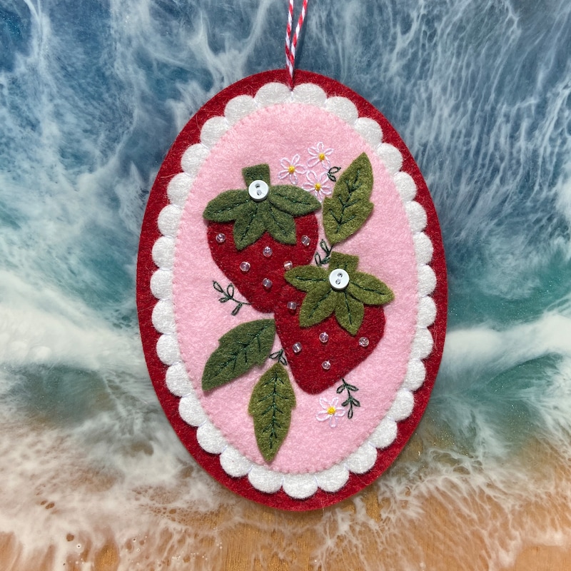 Felt Strawberry - Etsy