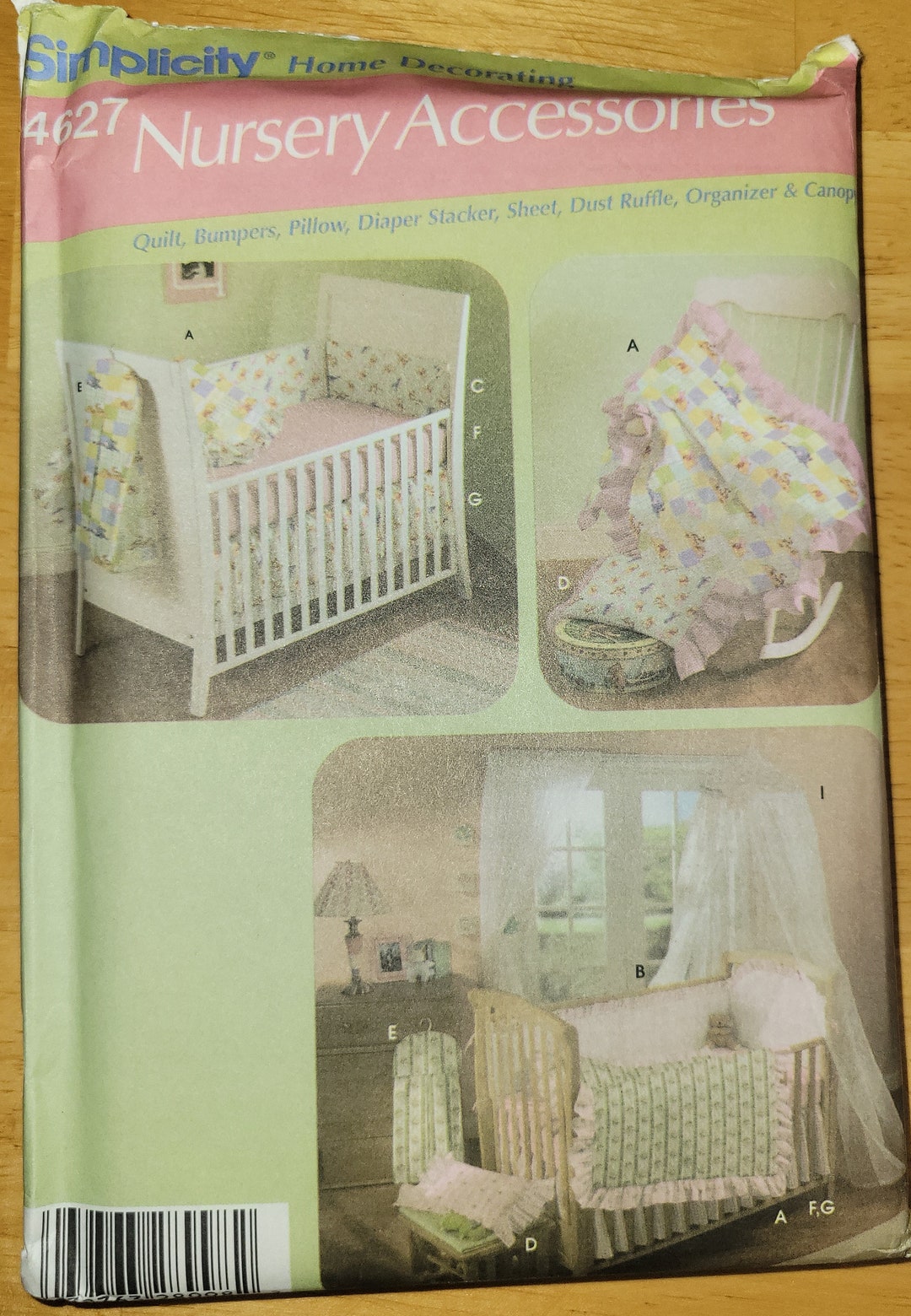 Simplicity Pattern 4627 Baby Blankets, Pillows, and Crib Accessories - Etsy
