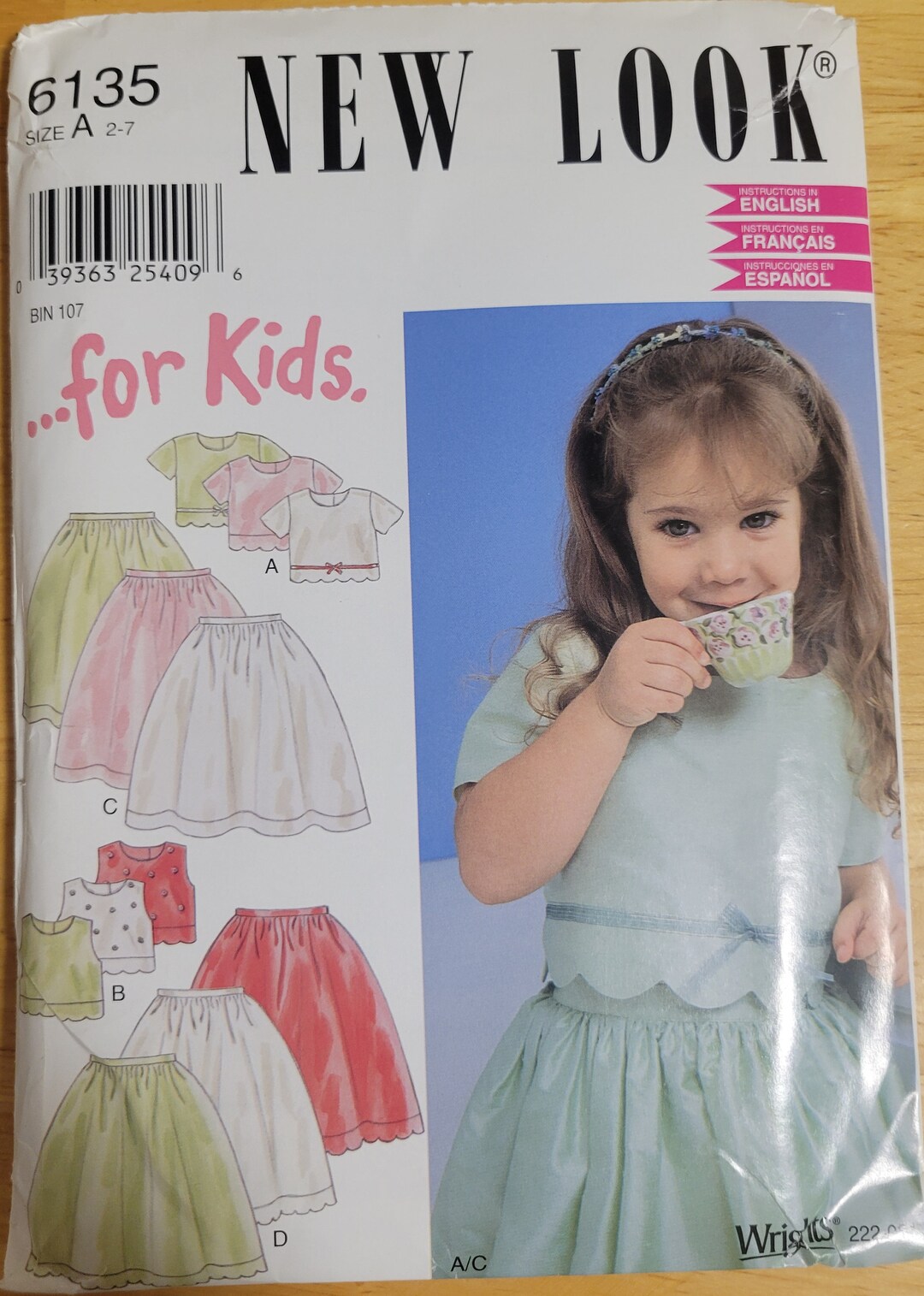 New Look Pattern 6062 Girls' Skirts and Shirts - Etsy