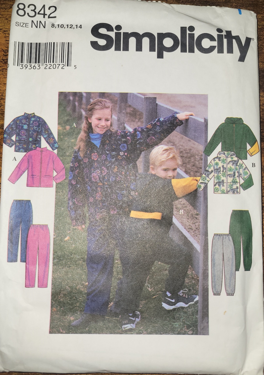 Vintage 1998 Simplicity Pattern 8342 Child's Jacket & Pants - Etsy