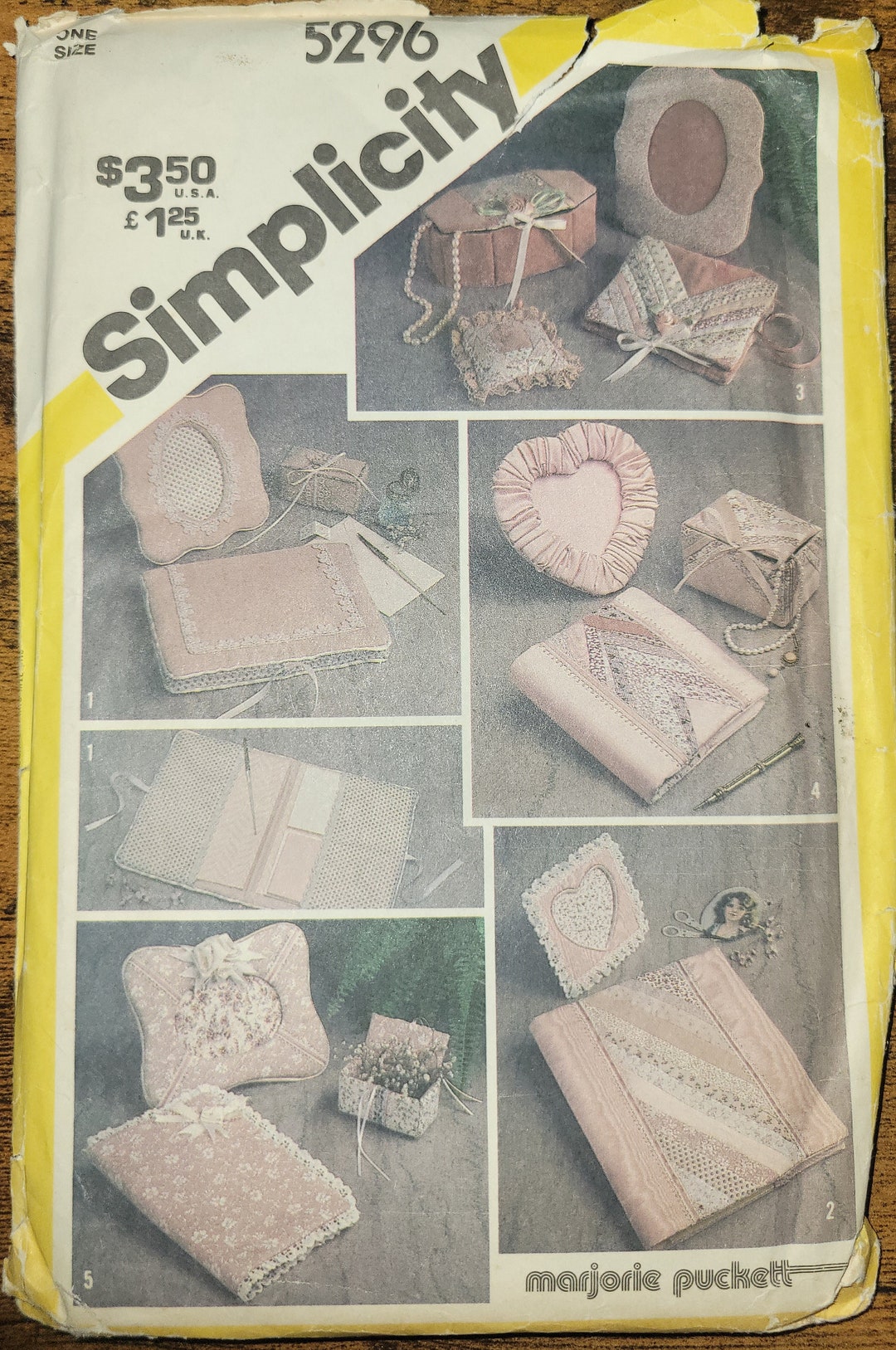 Simplicity Vintage 1981 Pattern 5296 Desk Accessories - Etsy