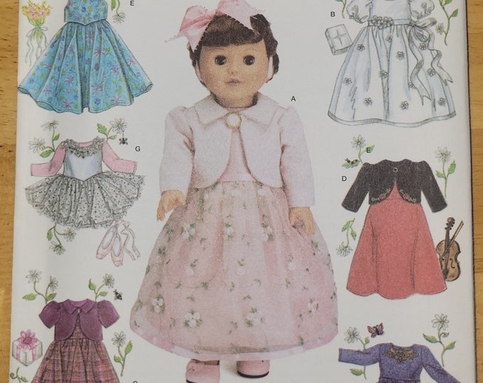 Simplicity Pattern 4364 Doll Dresses From 2005 - Etsy