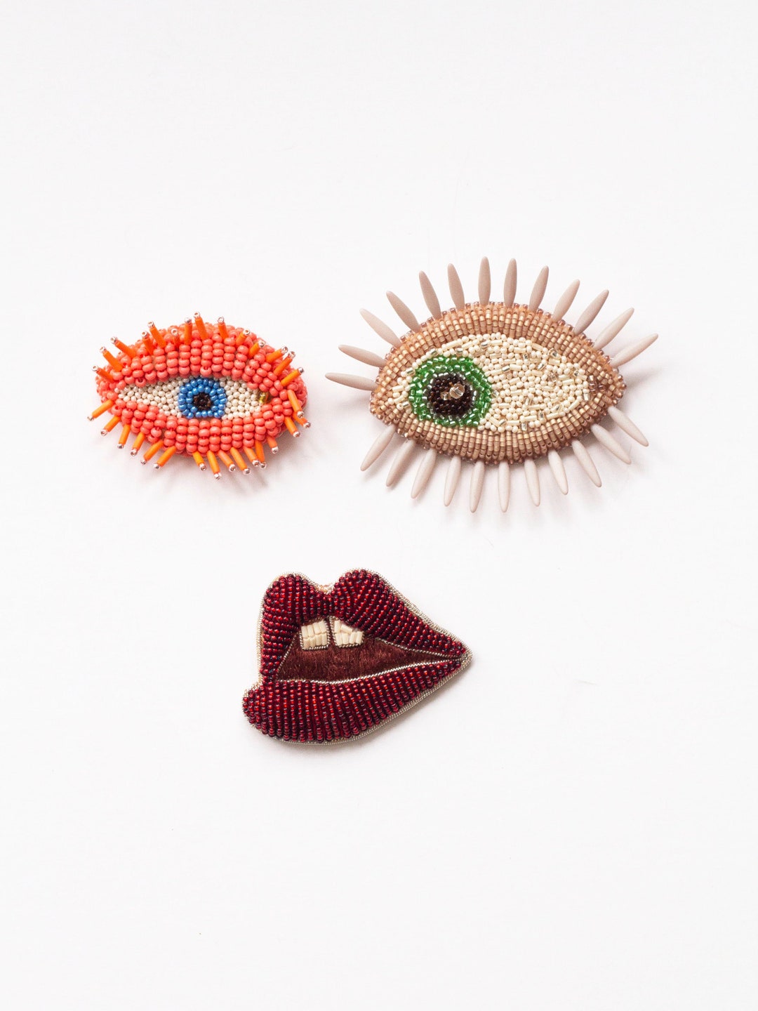 Talking Red Lips Brooch / Modern Surrealism and Kitsch Fashion - Etsy