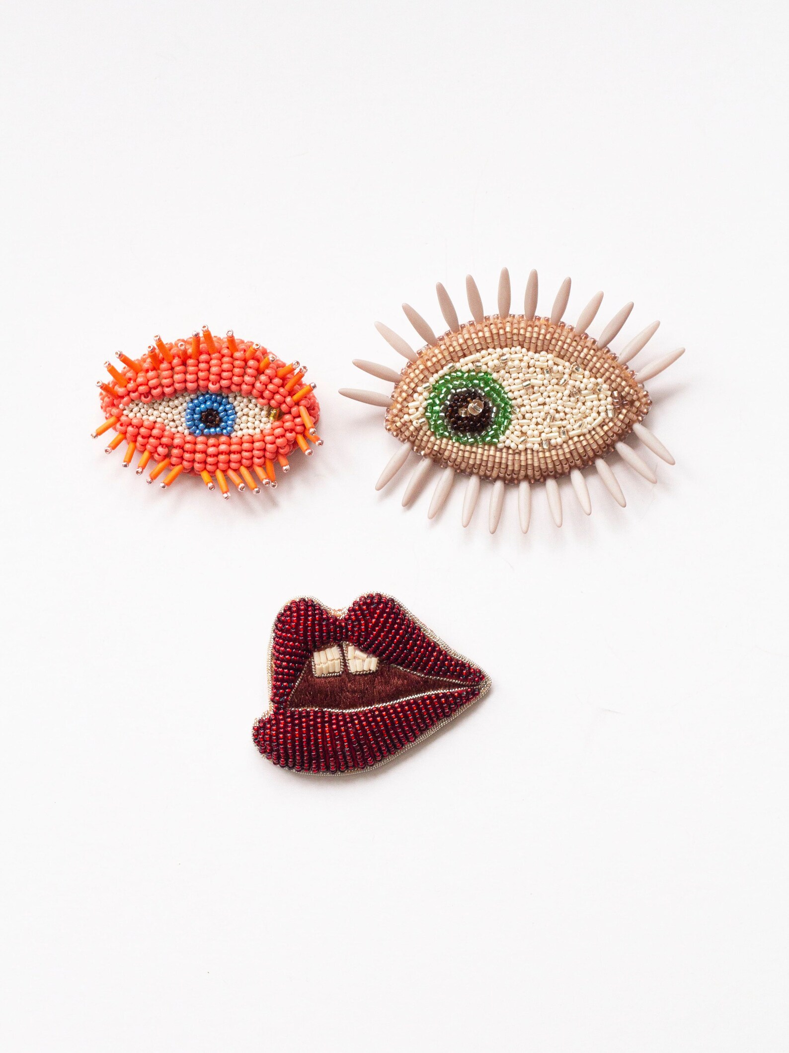 Talking Red Lips Brooch / Modern Surrealism and Kitsch Fashion - Etsy