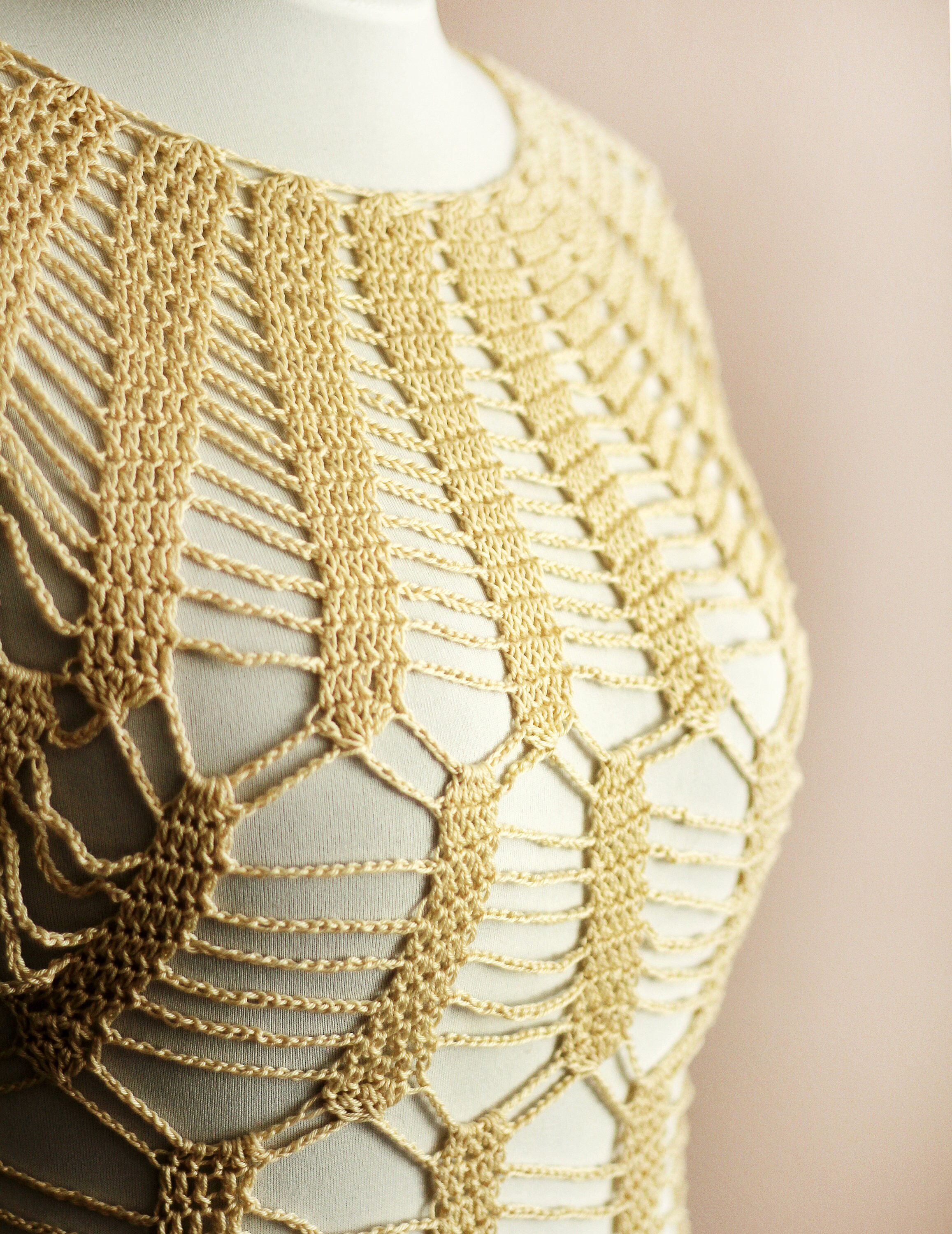 Ivory Lace Top / Hand Crochet Top / White Bat Sleeve Shirt / - Etsy