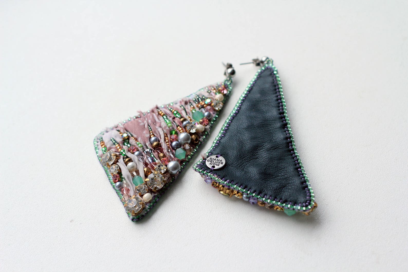 Luxe Silk Earrings / Pink Ethereal Earrings for Bride / - Etsy