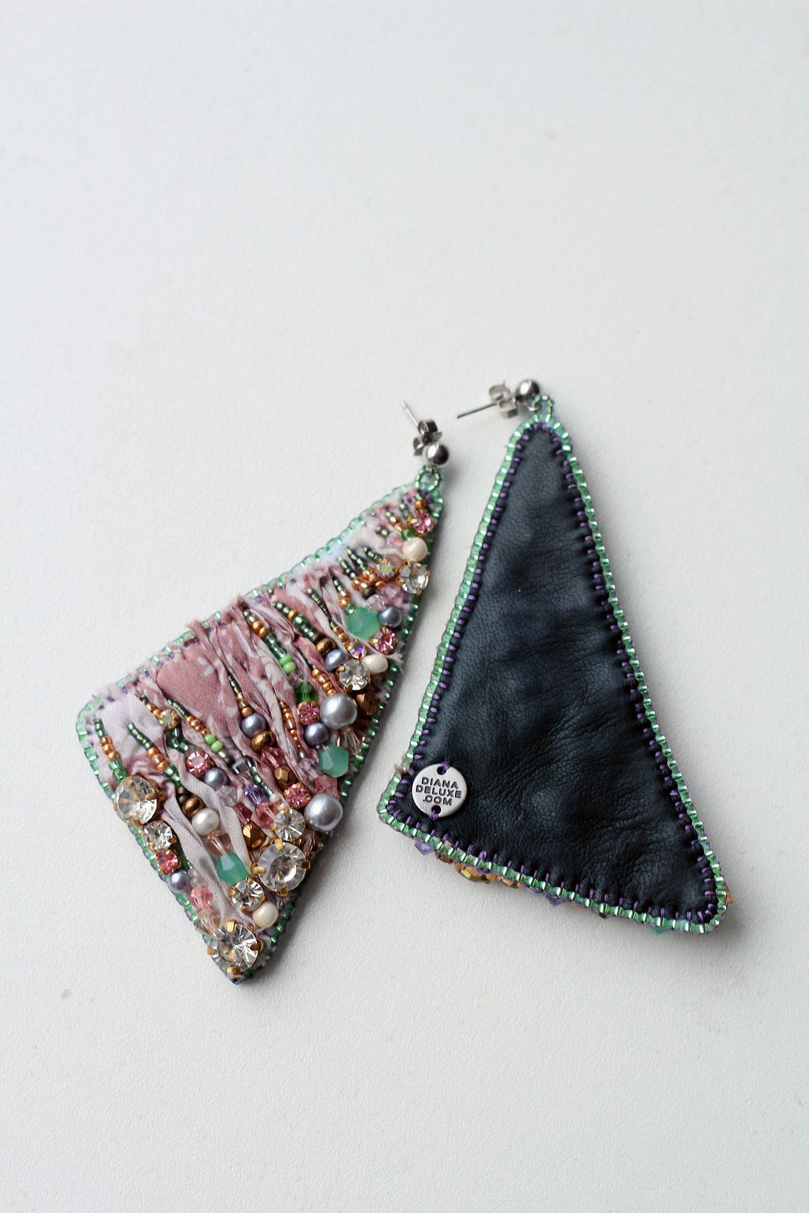 Luxe Silk Earrings / Pink Ethereal Earrings for Bride / - Etsy