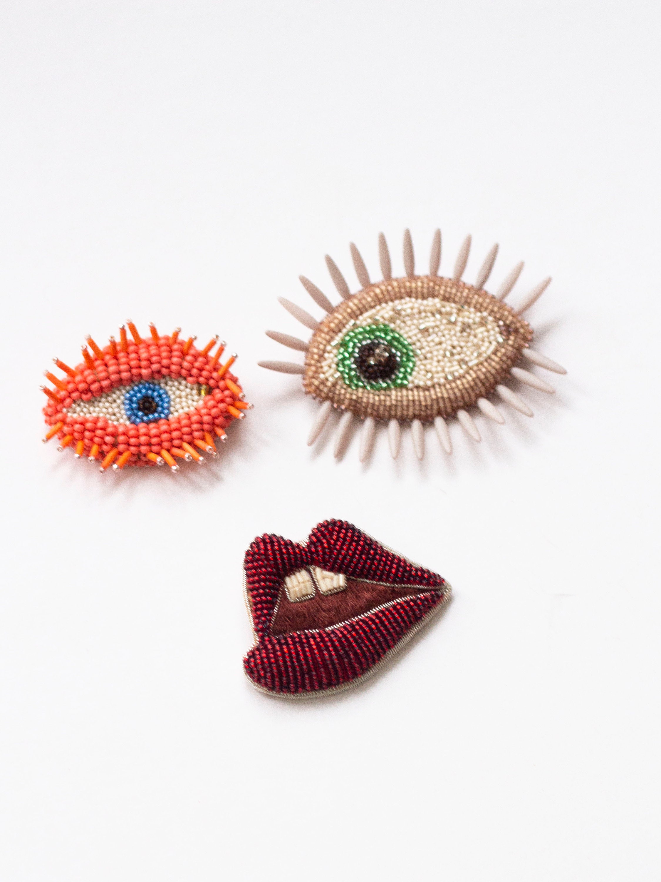 Talking Red Lips Brooch / Modern Surrealism and Kitsch Fashion - Etsy
