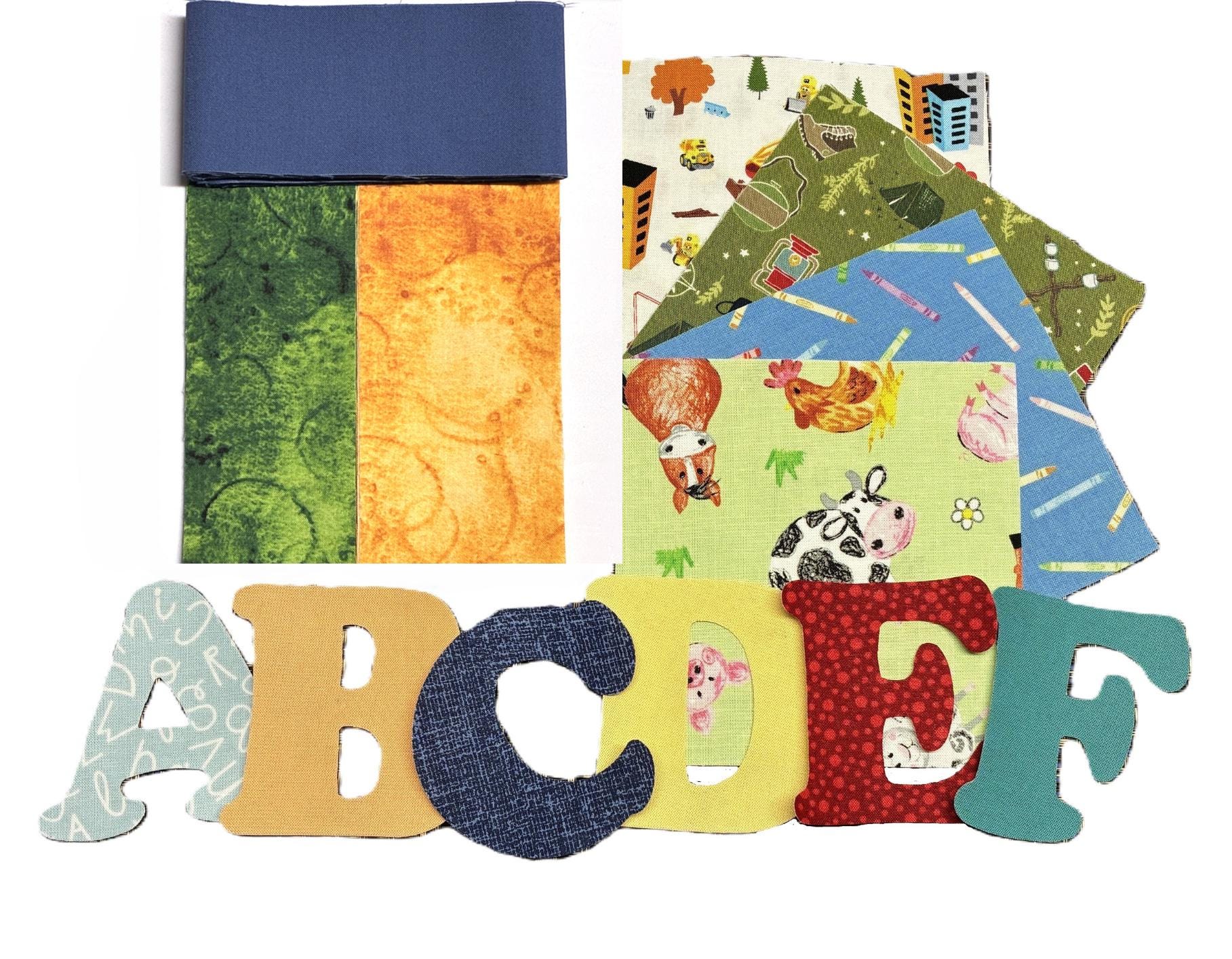 Alphabet Baby Quilt Kit: Colorful Patchwork A-Z Design - Etsy