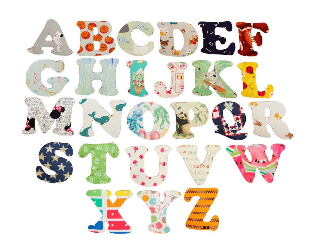 ABC I Spy With My Little Eye Letters, Die Cut and Ready to Iron on for ...