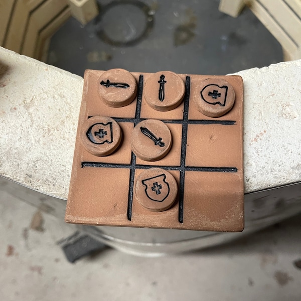 Clay Tic Tac Toe Board - Etsy
