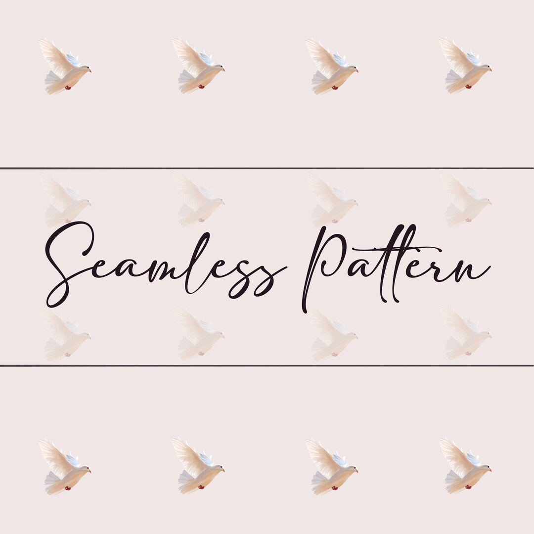 Dove Pattern Digital Download: Seamless Christian Art (PDF, JPEG, TIFF ...