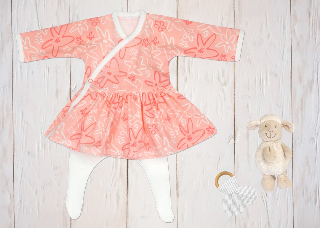 Preemie Girl Forget Me Not Side Snap Dress Nicu-friendly for Your New ...