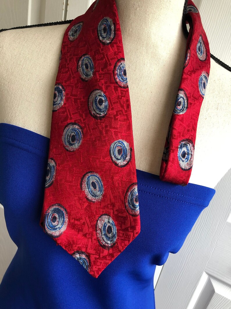 Vintage Countess Mara Red Silk Necktie Made in America - Etsy