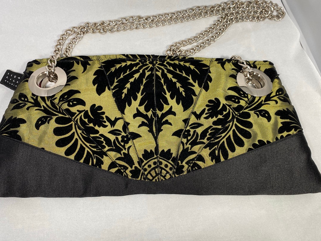 Vintage 1154 Lill Studio Purse / Shoulder Bag Green & Black - Etsy UK