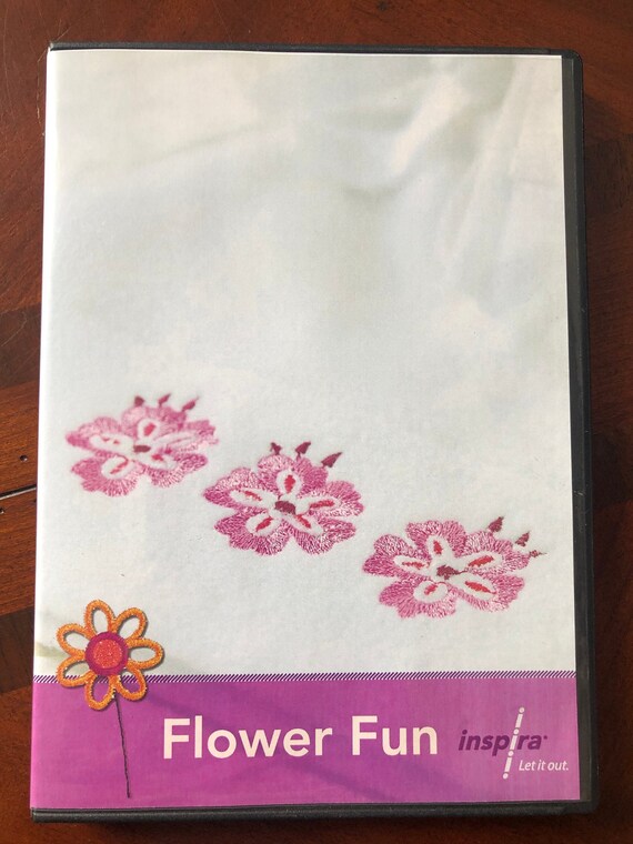 Machine Embroidery Software CD Flower Collection - Etsy