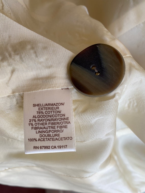 Sigrid Olsen Collection Tweed Jacket Cream Colored Si… - Gem