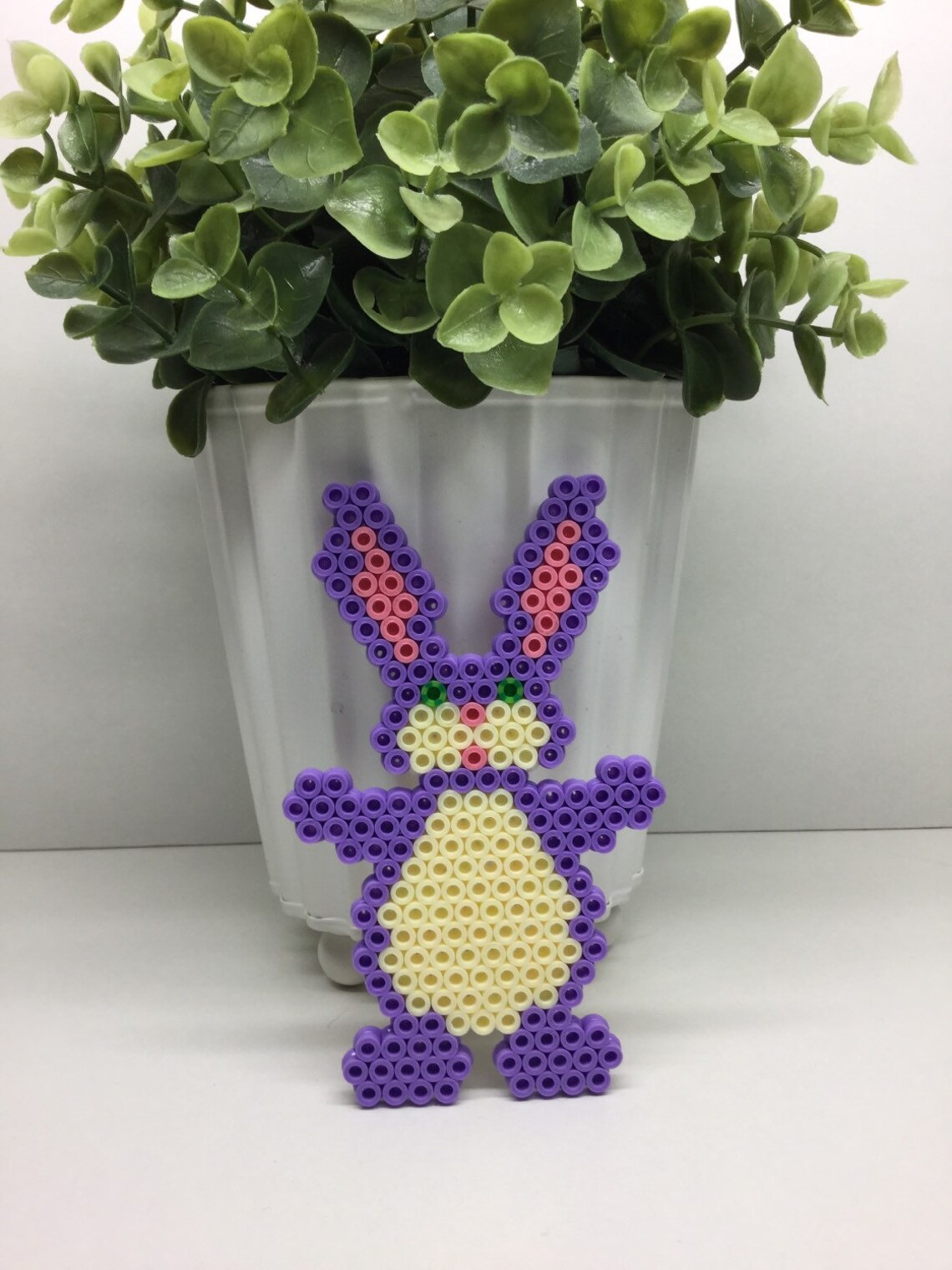 Set of 3 Easter bunnies decoration Hama beads perler beads | Etsy