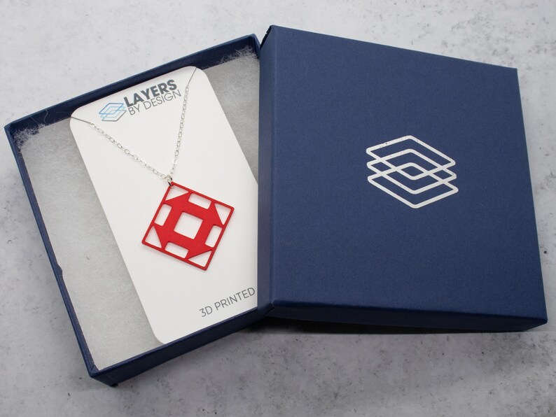 Churn Dash Quilt Block Pendant 3D Printed Nylon Jewelry - Etsy