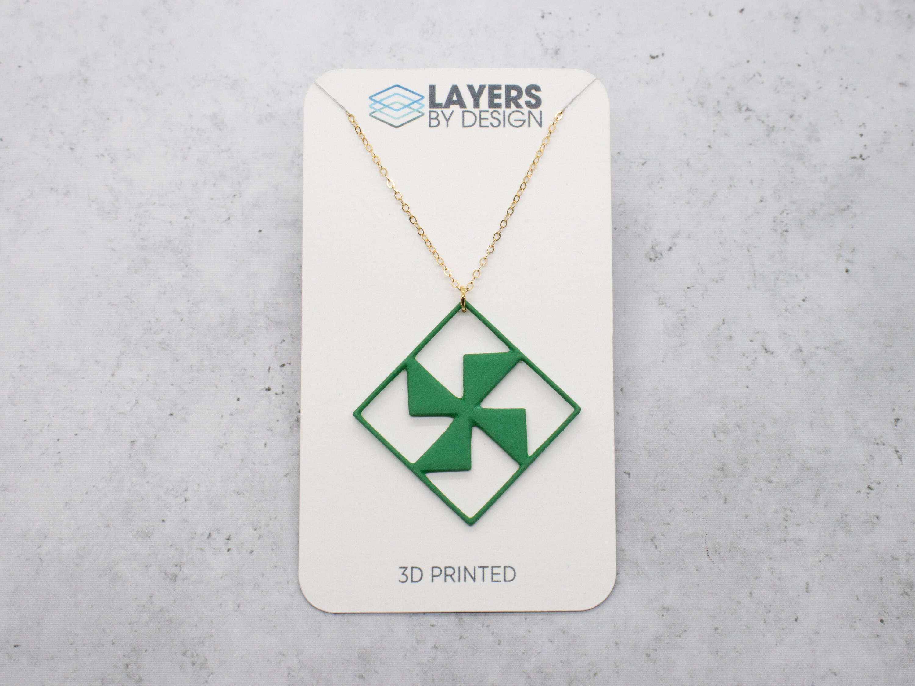 Turnstile Quilt Block Pendant 3D Printed Jewelry - Etsy