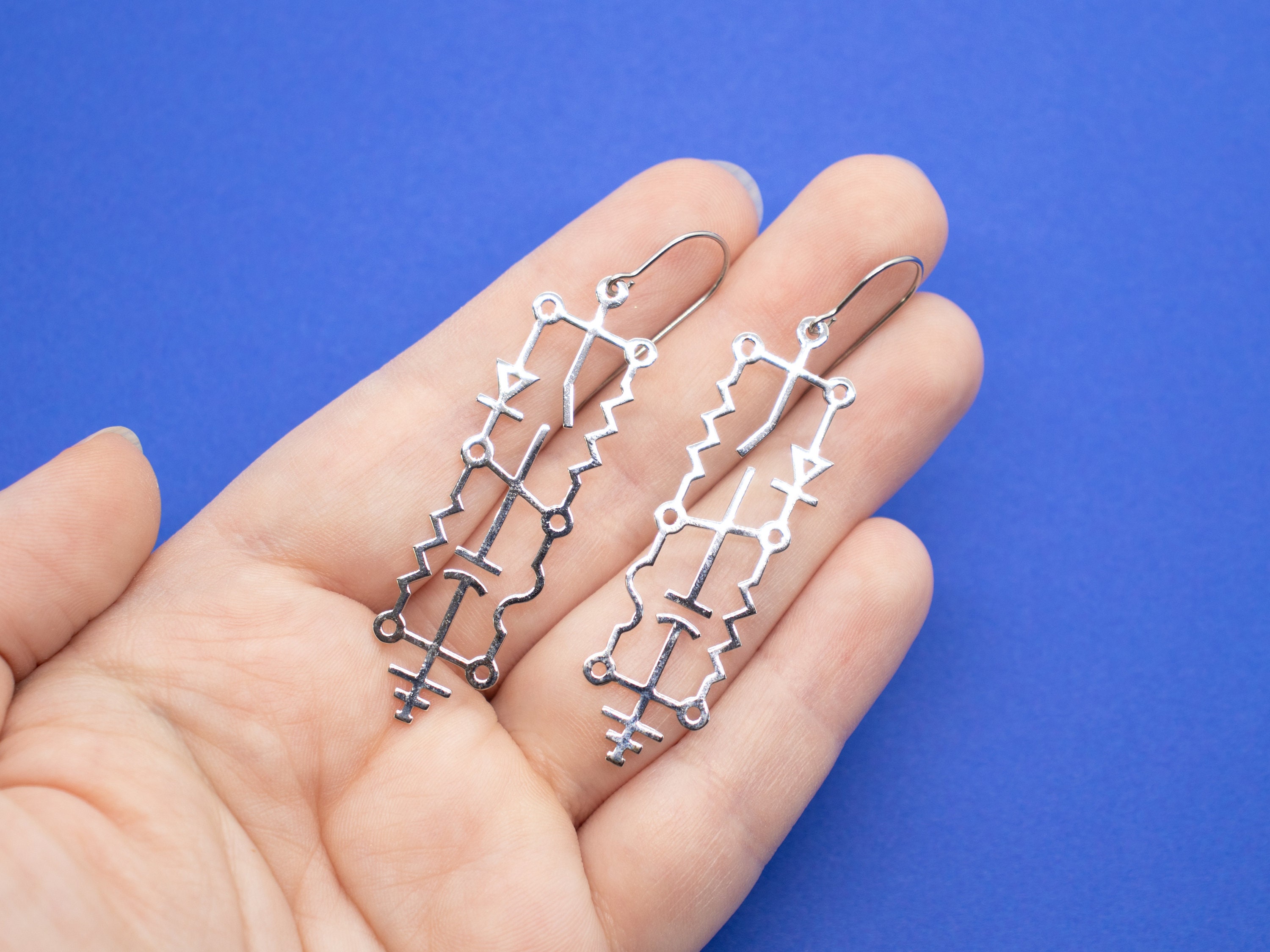 Electrical Circuit Earrings 3D Printed Electrical Engineer | Etsy