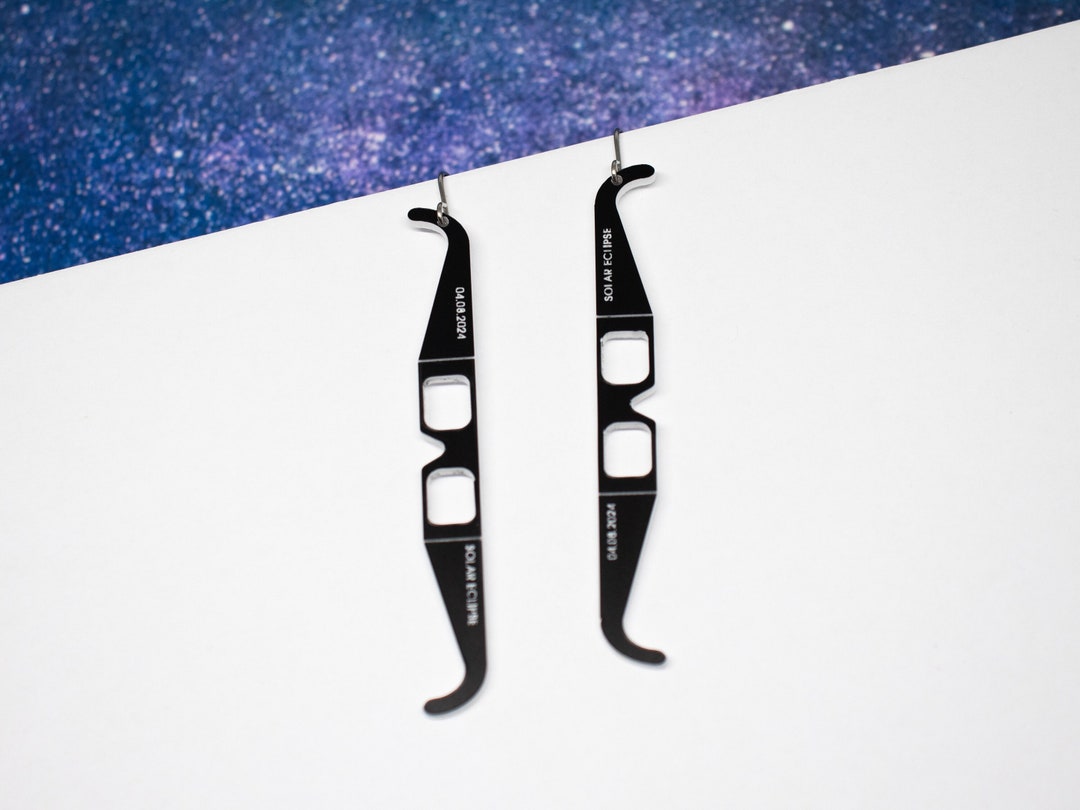Solar Eclipse Glasses Earrings, 2024 Solar Eclipse Gifts, Funny ...