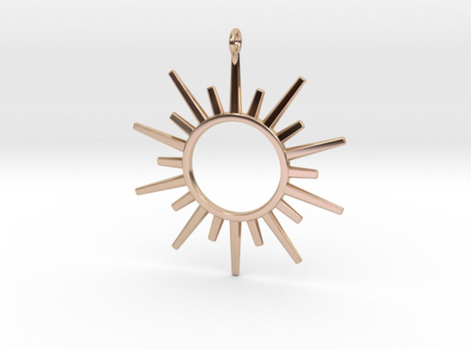 Sun Rays Necklace 3D Printed Cast Solar Jewelry - Etsy