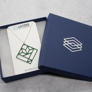 Cactus Basket Quilt Block Pendant, 3D Printed Nylon Green Pendant ...