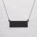 Computer Keyboard Necklace, 3D Printed Black Nylon Tech Gift - Etsy