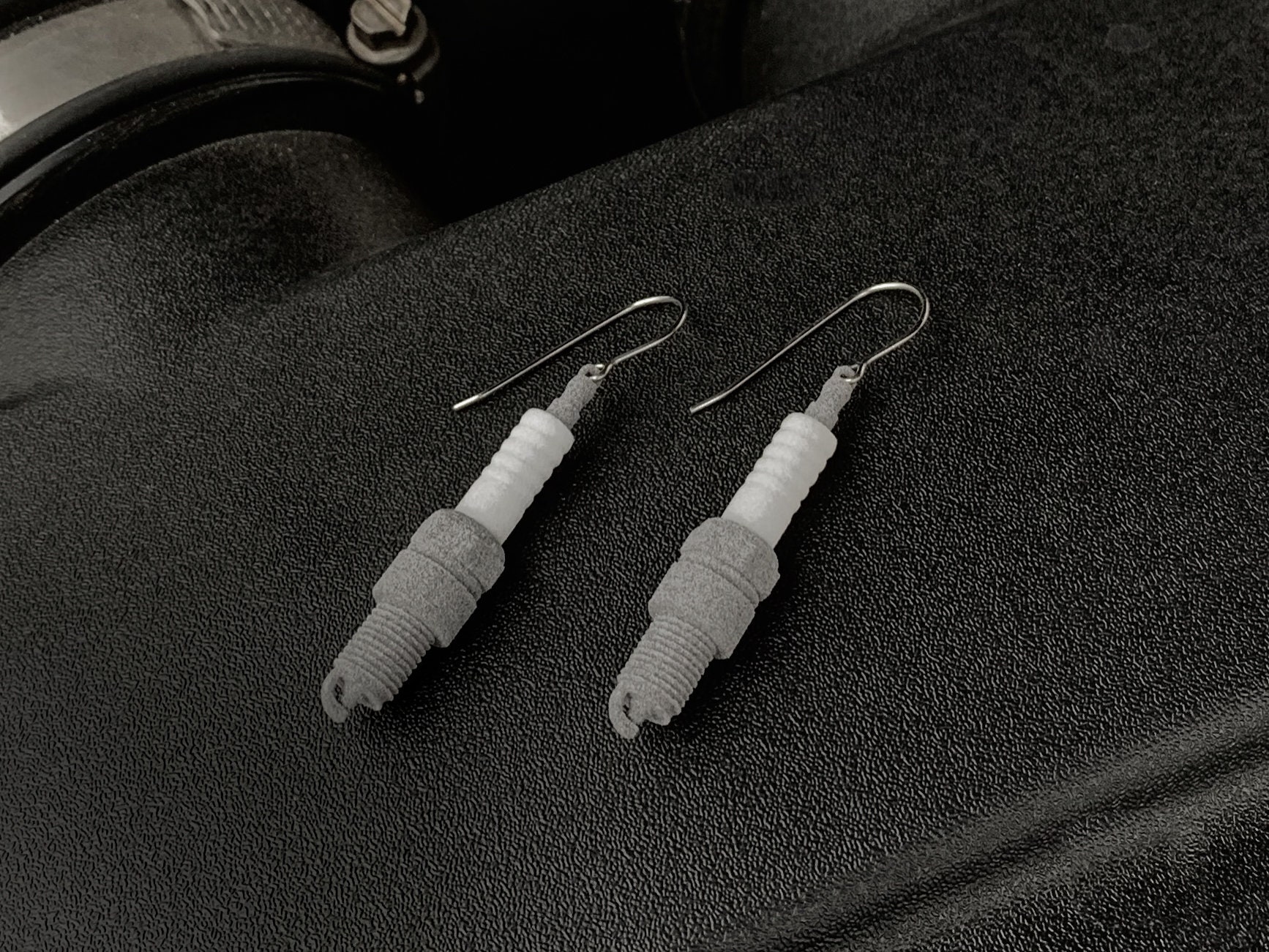 Spark Plug Earrings 3D Printed Jewelry Gift for Mechanics - Etsy
