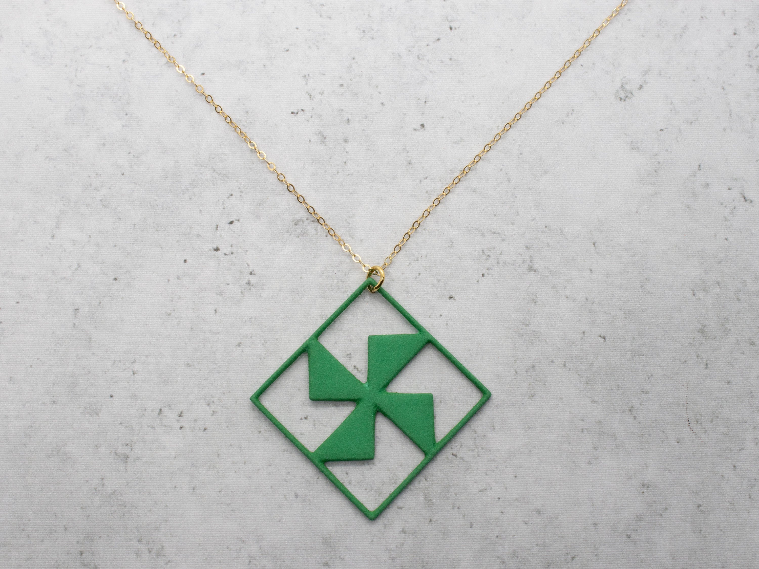 Turnstile Quilt Block Pendant 3D Printed Jewelry | Etsy