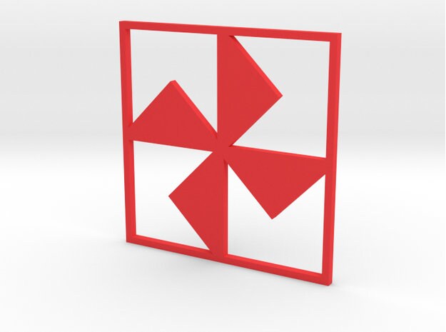 Turnstile Quilt Block Pendant 3D Printed Jewelry - Etsy